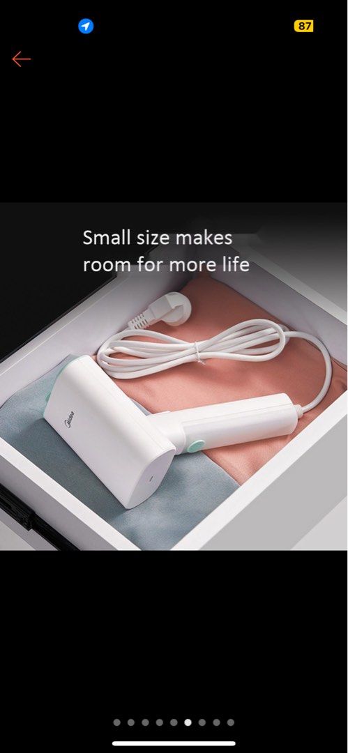 Midea handheld iron, TV & Home Appliances, Irons & Steamers on Carousell