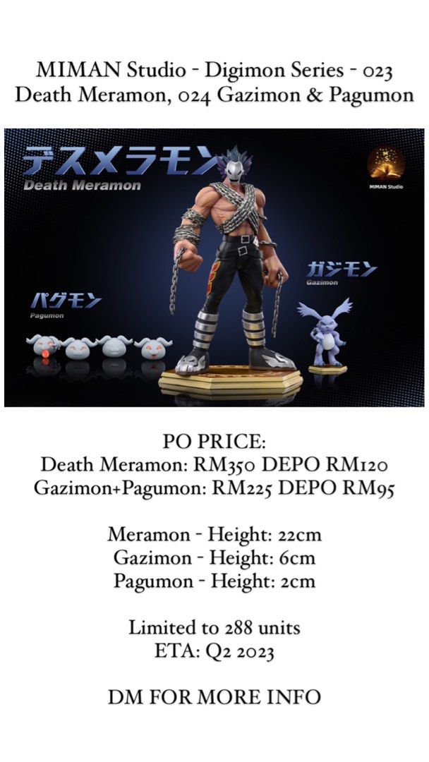 MIMAN Studio - Digimon Series - 023 Death Meramon, 024 Gazimon ...