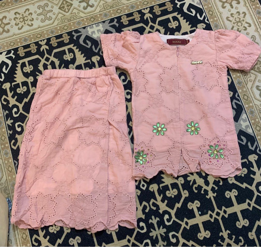 Minaz Emma Mini Kebaya (ada set ibu), Babies & Kids, Babies & Kids ...