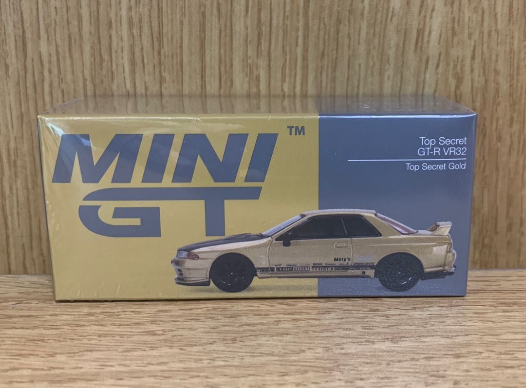 Mini GT 1/64 Top Secret Nissan Skyline GT-R VR32 Top Secret Gold - Japan Exclusive, 興趣及遊戲, 玩具 ...