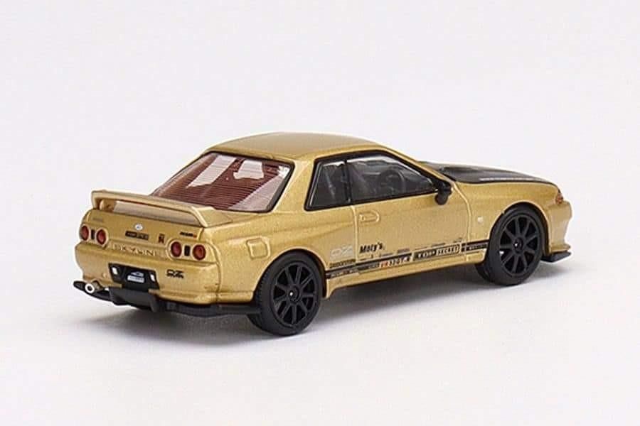 Mini GT #431 Top Secret Nissan Skyline GT-R VR32 Top Secret Gold Japan ...