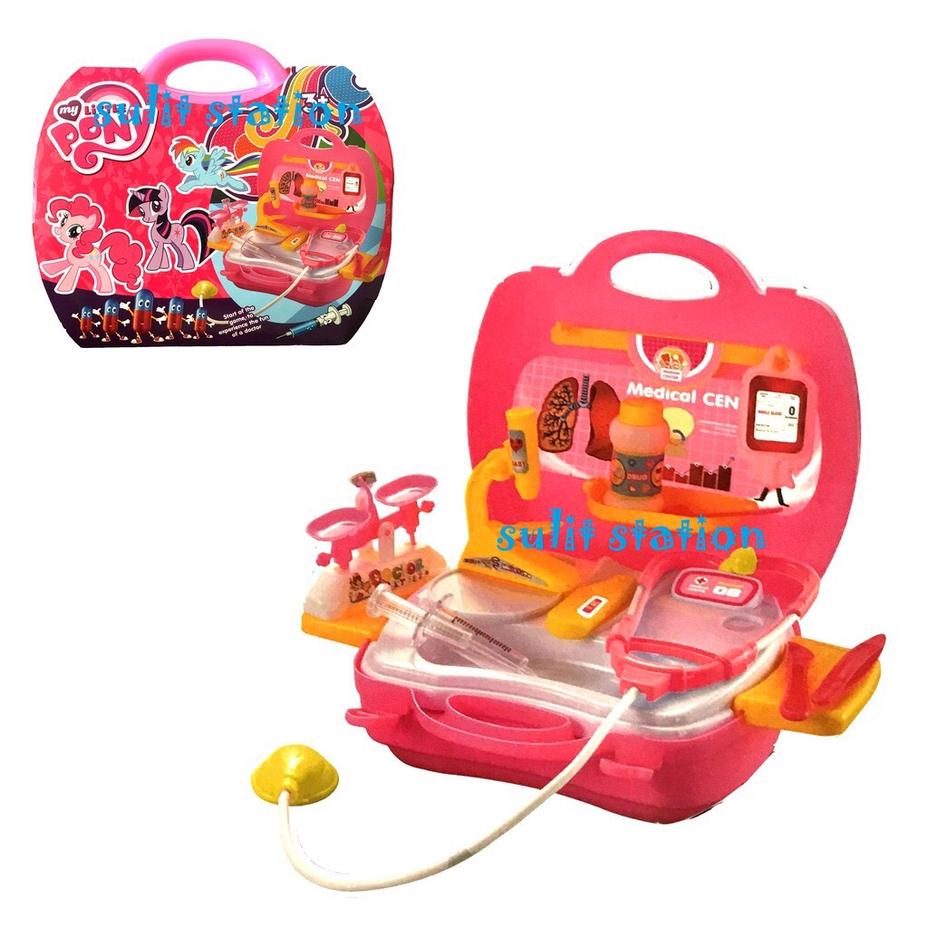 MLP MY LITTLE PONY DOCTOR MEDICINE TOOL KIT CARRY CASE PRETEND PLAY ...
