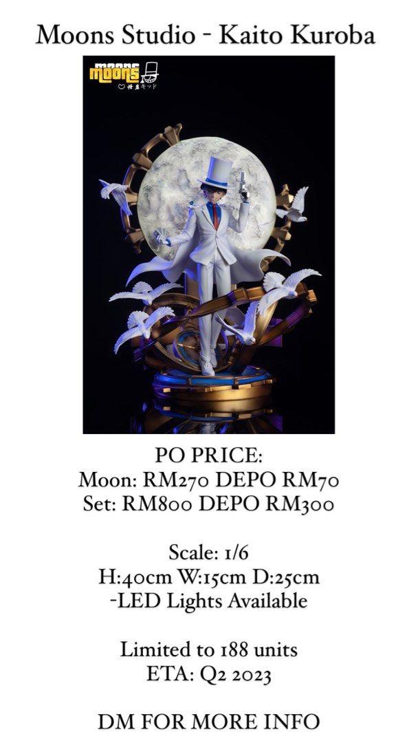 Moons Studio - Kaito Kuroba, Hobbies & Toys, Toys & Games on Carousell