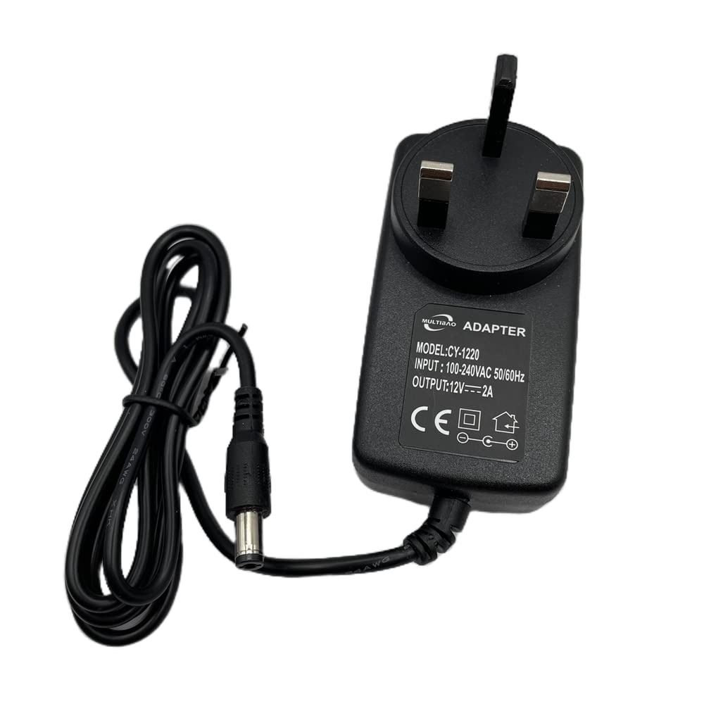 Multibao 12V 2A Power Supply Adapter, AC to DC Power Supply Adapter, AC ...