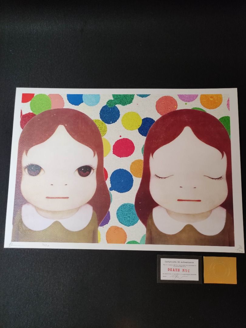 Nara Yoshitomo x Dots Death nyc Lithograph Signed Numbered, Furniture ...