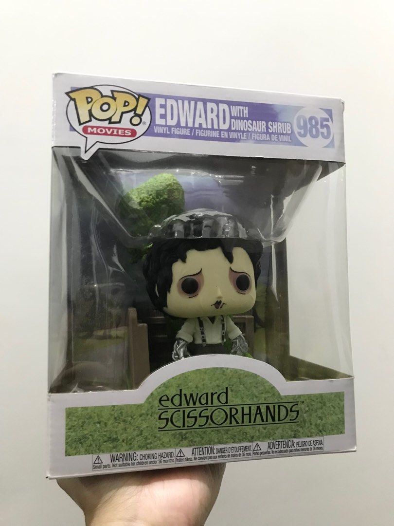 New Deluxe Funko Pop! Edward Scissorhands With Dino Shrub Johnny Depp ...
