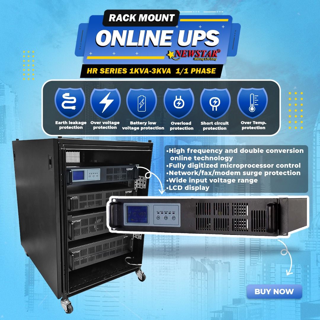 NEWSTAR INDUSTRIAL ONLINE UPS (Uninterrupted Power Supply), Computers ...