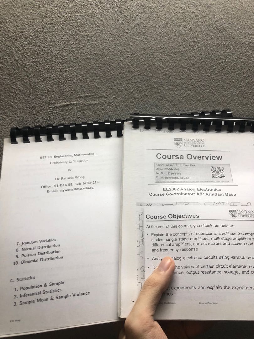 NTU EEE Notes and Past Exam Papers, Hobbies & Toys, Books & Magazines ...