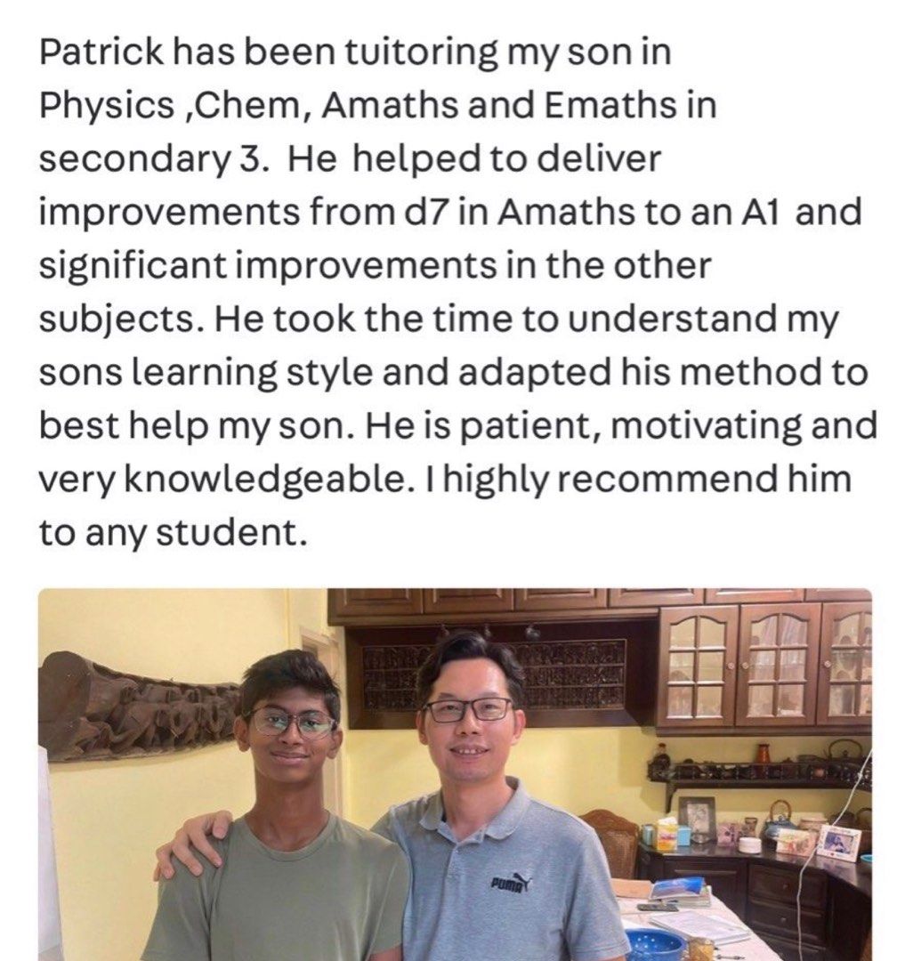 NUS PhD and 1st Class Honours Degree- Physics Math Home online Tuition ...