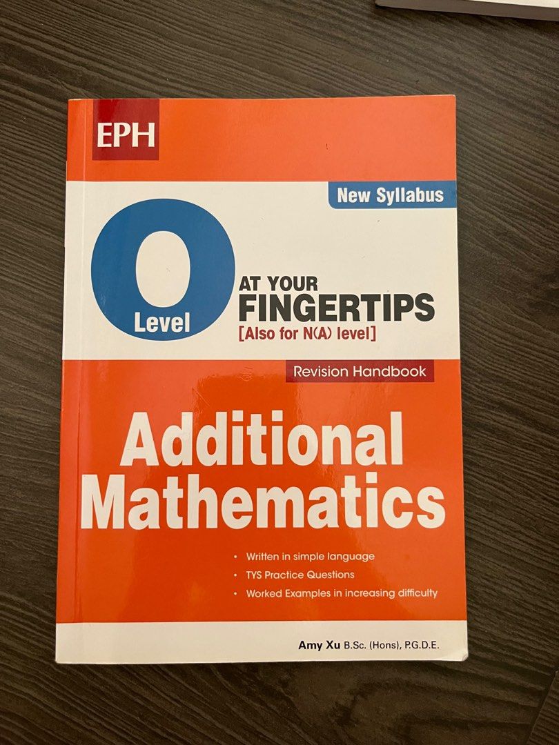 O Level Additional Mathematics Revision Handbook Hobbies Toys Books o-level-additional-mathematics-revision-handbook-hobbies-toys-books