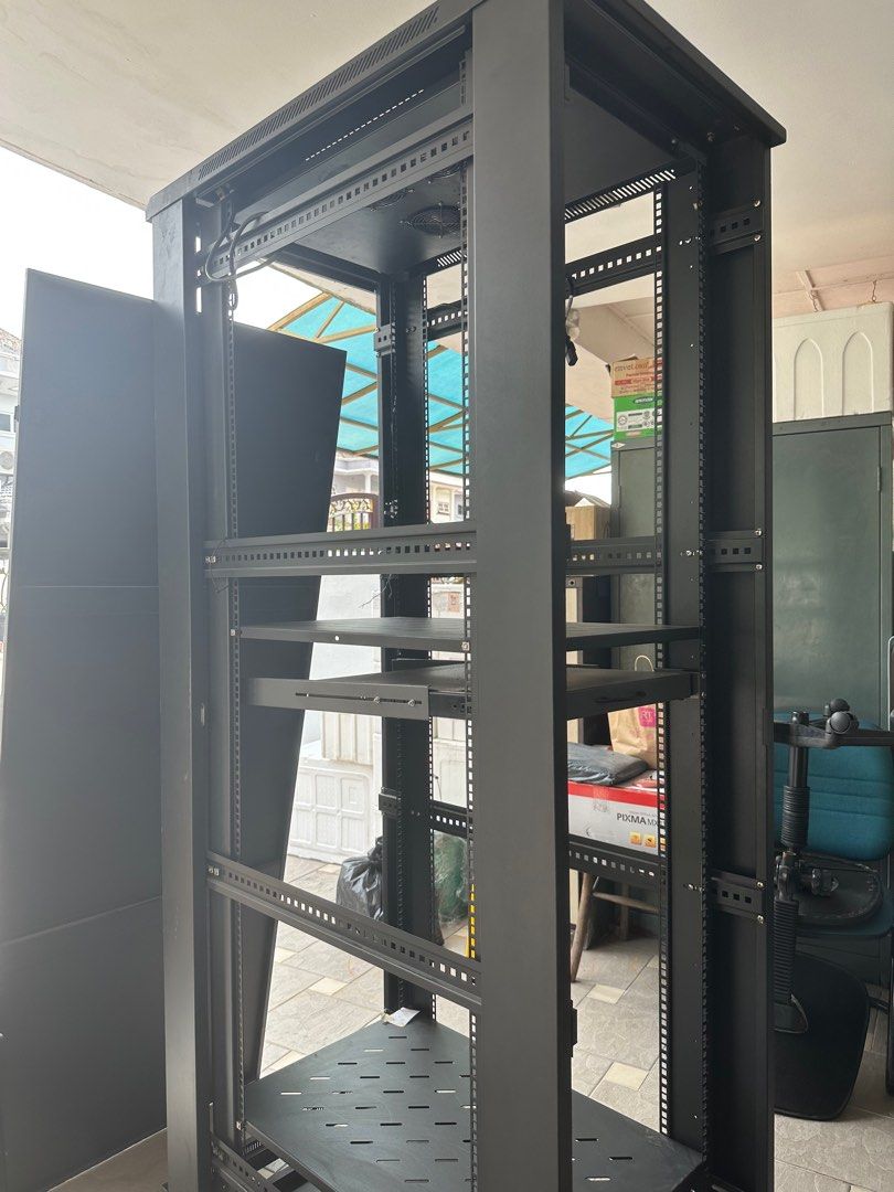 Office Server Rack, Furniture & Home Living, Furniture, Shelves ...