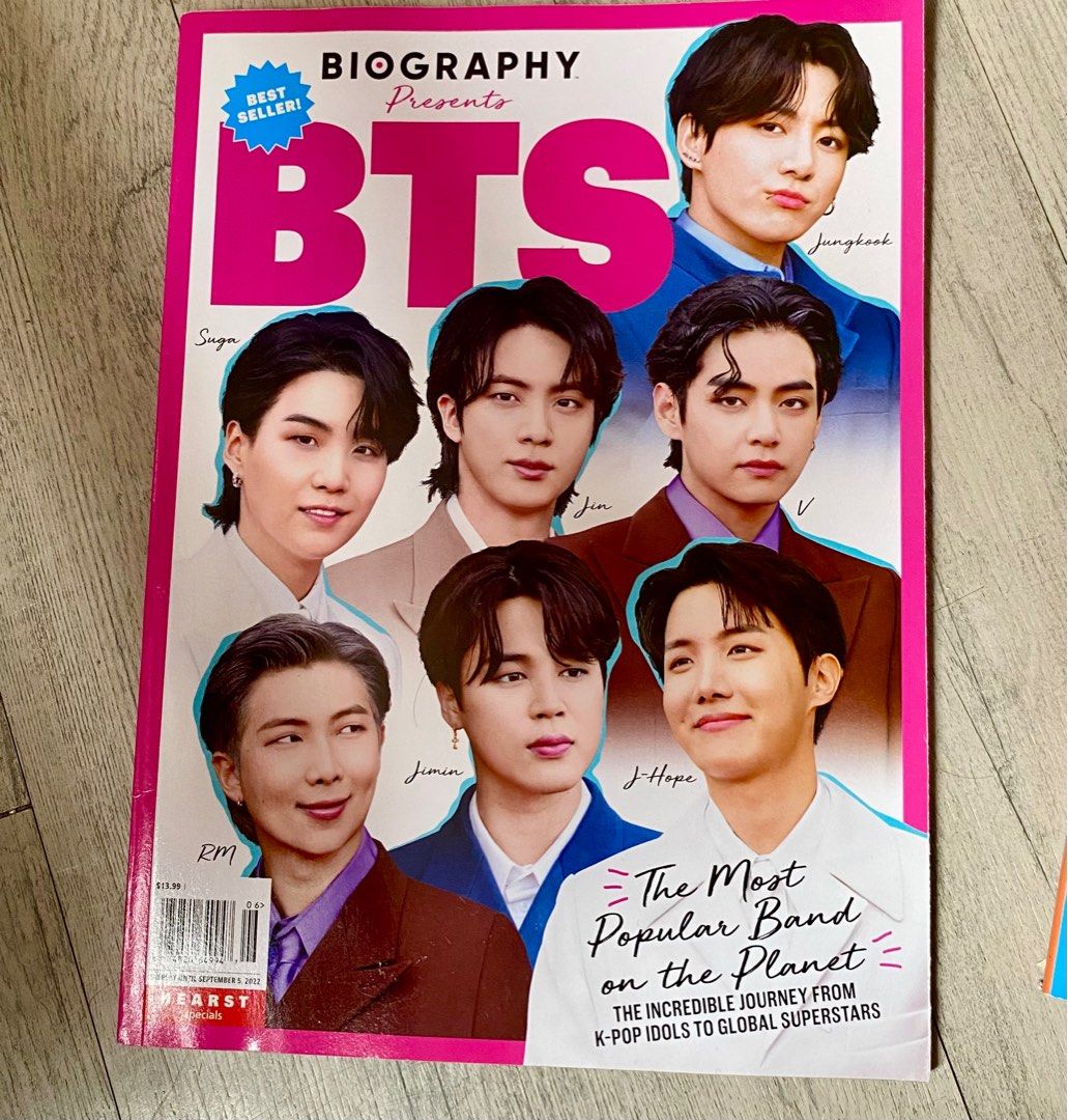 Official BTS Kpop Biography Magazine and Activity Fanbook, Hobbies & Toys, Memorabilia ...