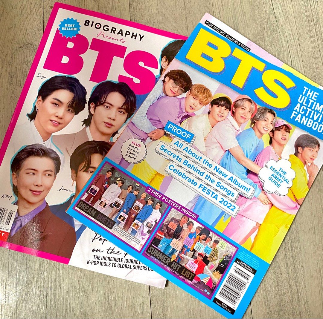 Official BTS Kpop Biography Magazine and Activity Fanbook, Hobbies ...