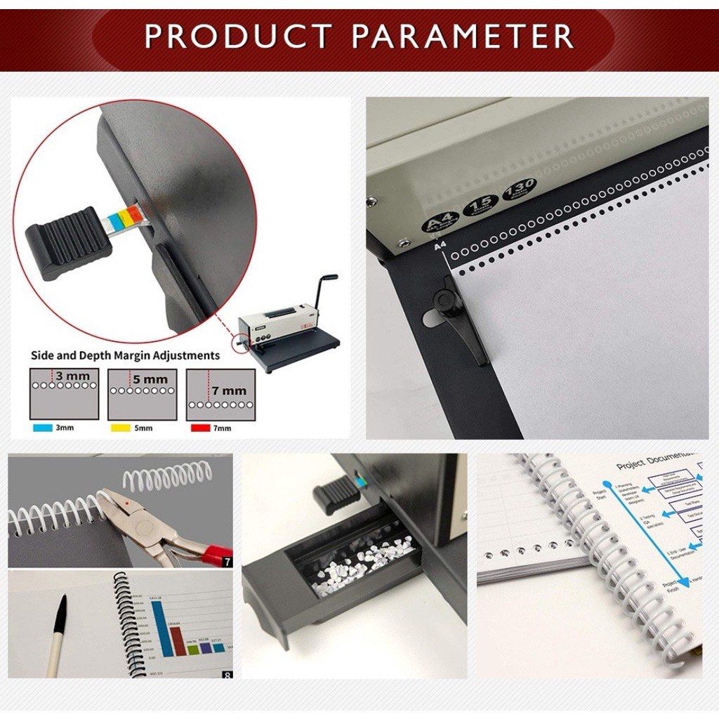 Officom Spiral Coil Binding Machine A4 (PD-1501), Computers & Tech ...