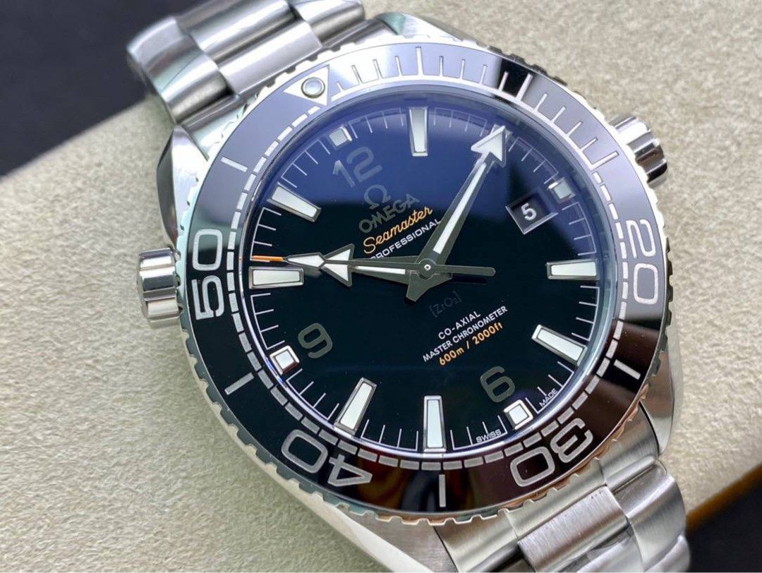 OMEGA SEAMASTER PLANET OCEAN 600M BLACK DIAL 43.5MM STAINLESS STEEL ...
