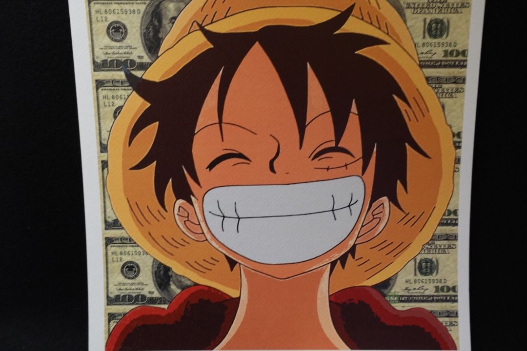 One Piece Luffy Death nyc Lithograph Signed Numbered, Furniture & Home ...