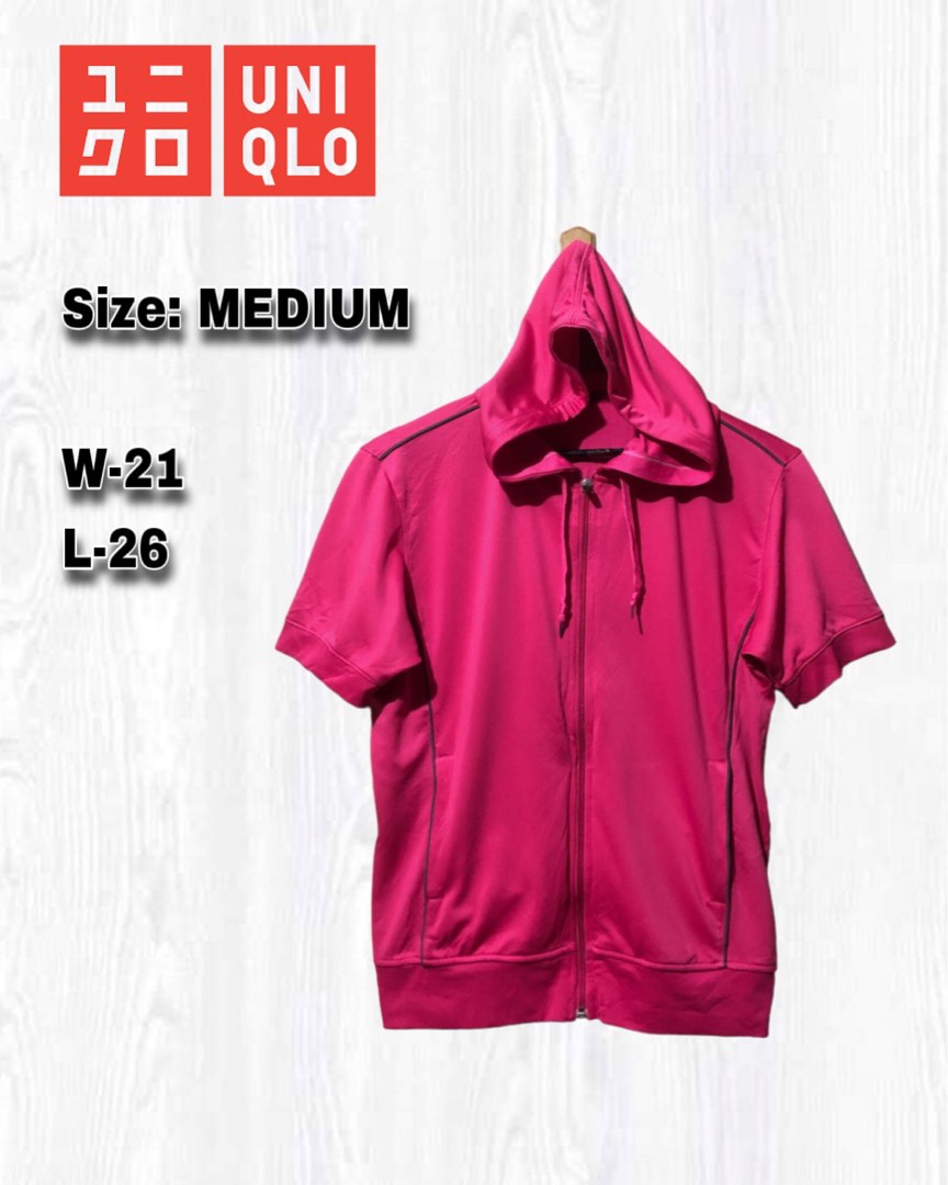 Original UNIQLO Dri-Fit Shirt With Hood, Women's Fashion, Tops, Others ...