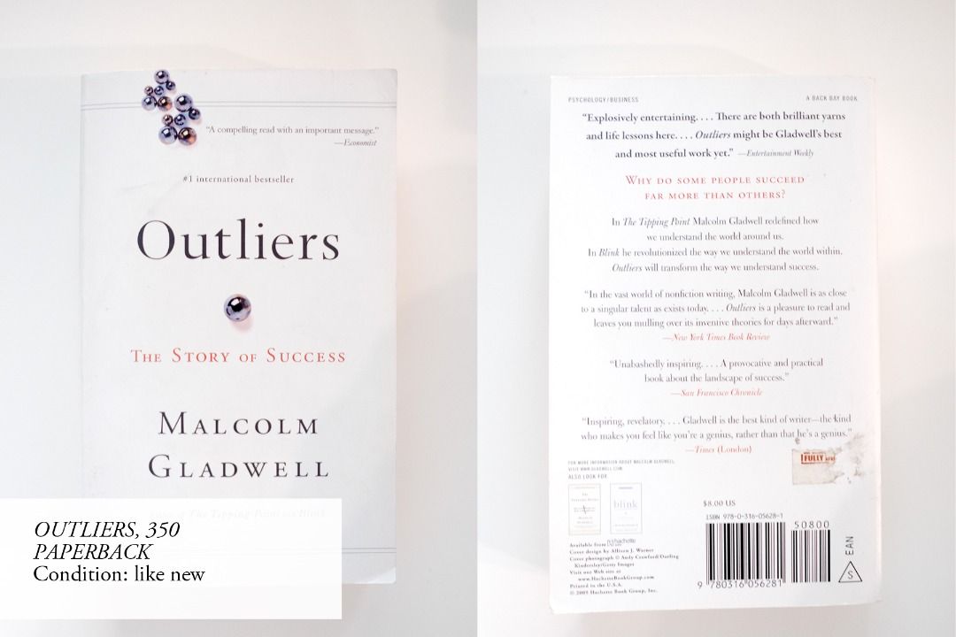 OUTLIERS BY MALCOLM GLADWELL, Hobbies & Toys, Books & Magazines ...
