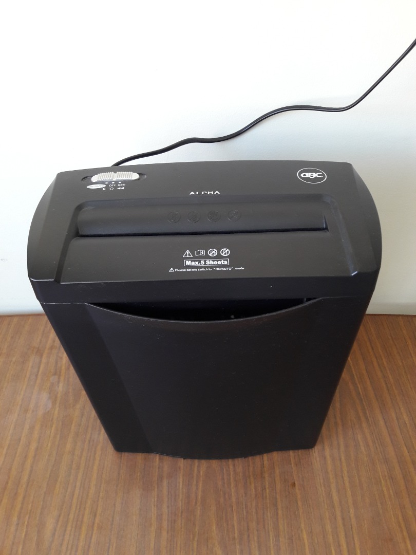 Paper Shredder Machine (GBC Alpha Confetti Cut), Computers & Tech ...