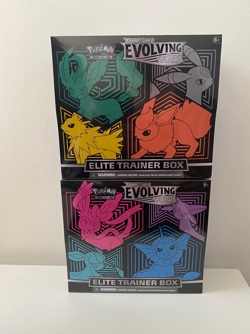 Pokemon Evolving Skies ETB Elite Trainer Box (Umbreon, Sylveon, Glaceon ...