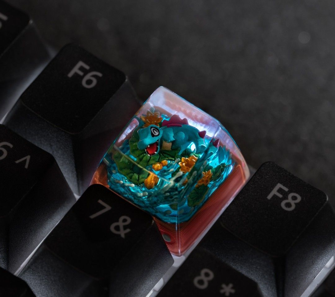S-Craft Pokemon artisan Keyboard Keycaps - Totodile, Computers & Tech ...
