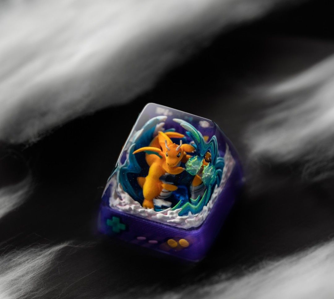S-Craft Pokemon artisan keyboard keycaps - Dragonite, Computers & Tech ...