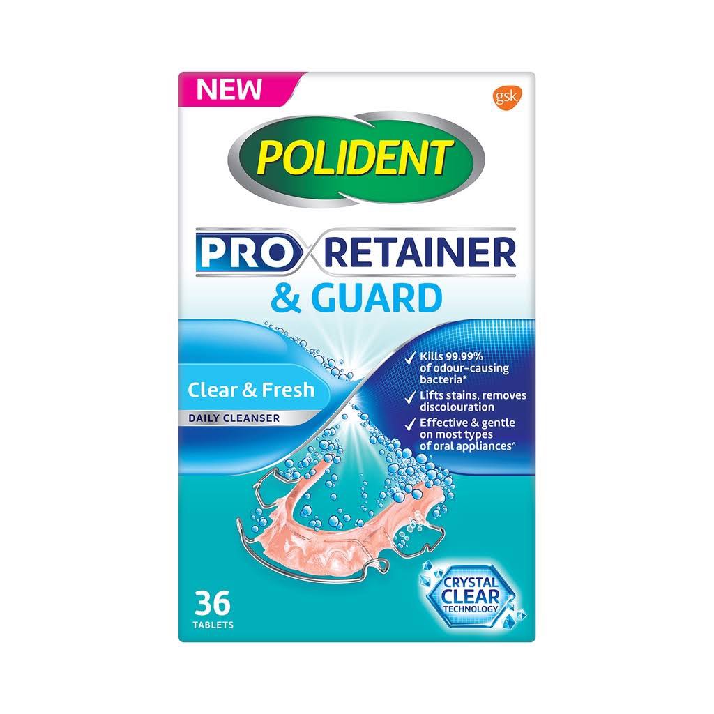 Polident Pro Retainer & Guard Cleanser (Expires on 2024), Beauty ...