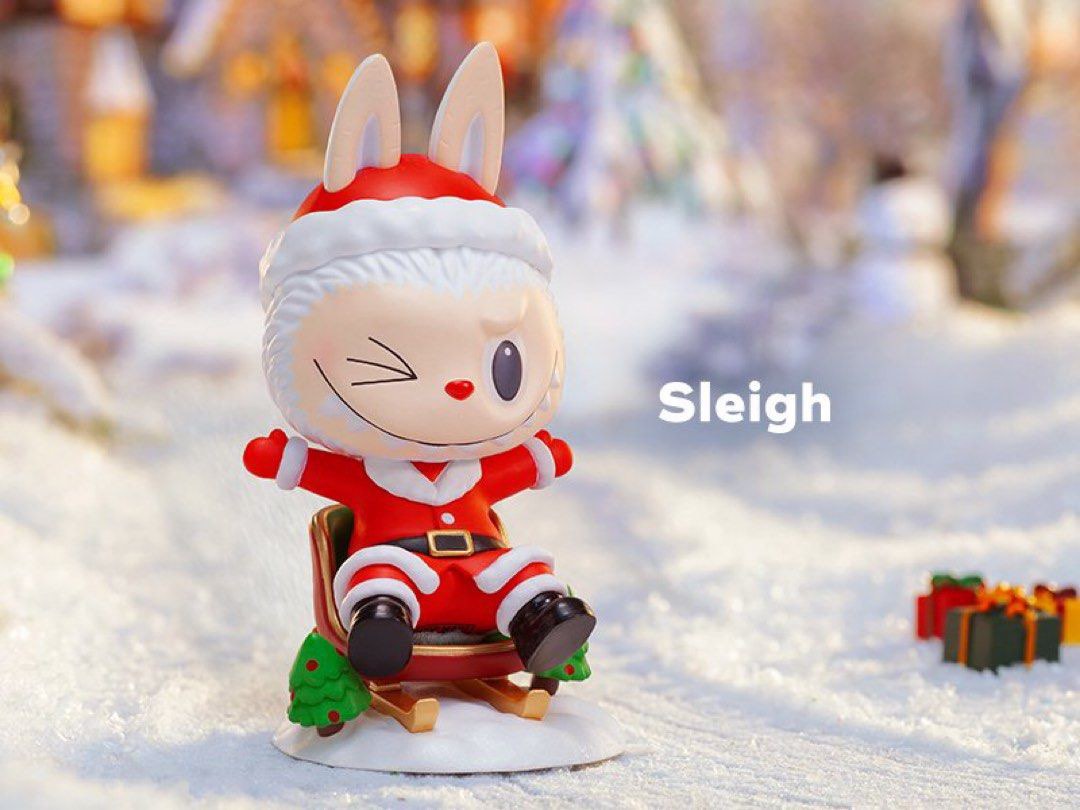 Popmart labubu let’s Christmas sleigh, Hobbies & Toys, Toys & Games on ...