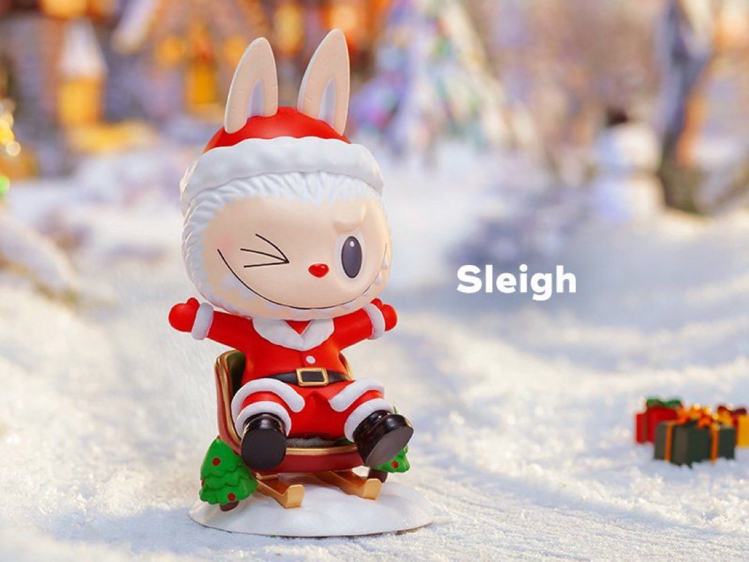 Popmart labubu let’s Christmas sleigh, Hobbies & Toys, Toys & Games on ...