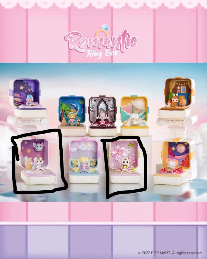 Popmart Romantic Ring Box, Hobbies & Toys, Toys & Games on Carousell
