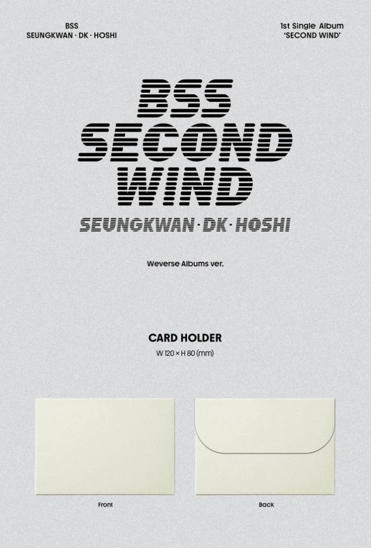 [PREORDER] SEVENTEEN BOO SEOK SOON 《SECOND WIND》FIRST SINGLE ALBUM ...