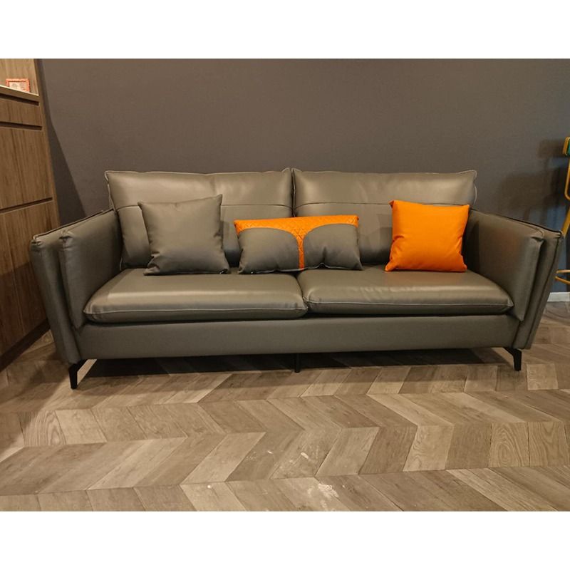 PVC Leather Sofa Couch Free Install Long Chair, Furniture & Home Living ...