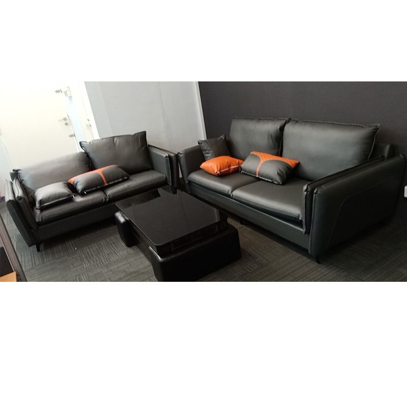 PVC Leather Sofa Couch Free Install Long Chair, Furniture & Home Living ...