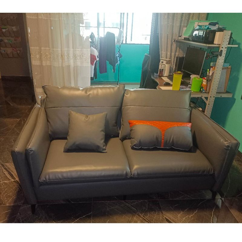 PVC Leather Sofa Couch Free Install Long Chair, Furniture & Home Living ...