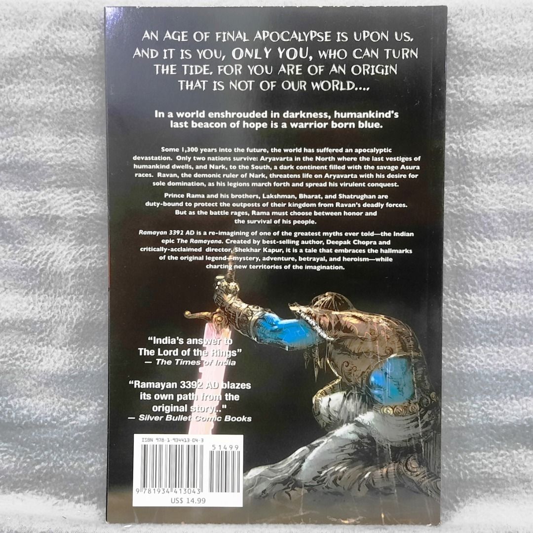 Ramayan 3392 AD TPB #1 Alex Ross Cvr (Virgin Comics) I-P (HTF) Shekhar Kapur, Deepak Chopra ...