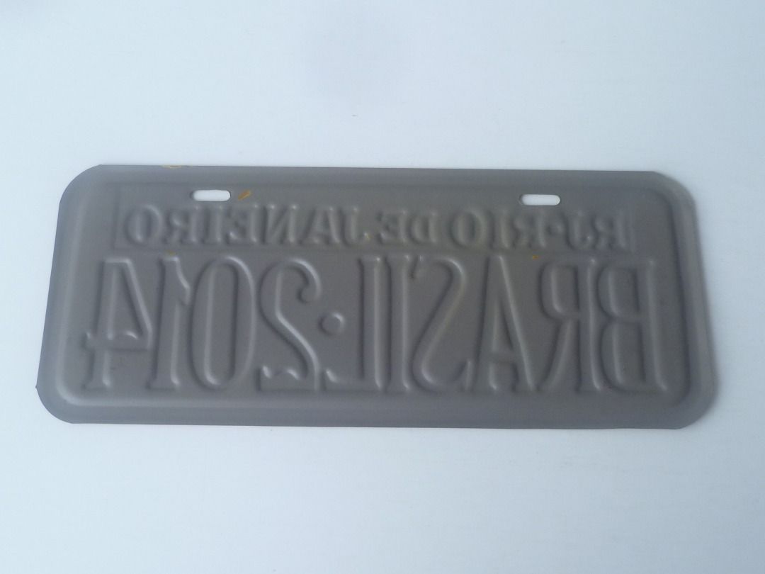 RARE ! BRAZIL RIO DE JANEIRO SOUVENIR - BRASIL 2014 LATER TYPE LICENSE ...