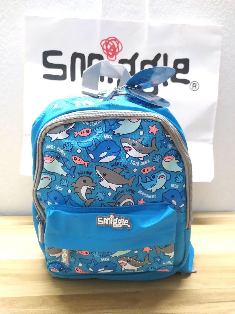 Ready stock Original Smiggle Teeny Tiny baby shark backpack kids school ...