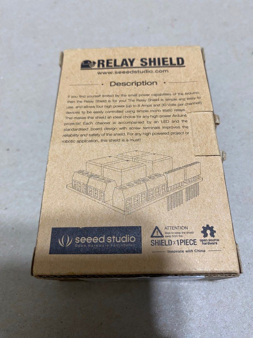 Relay Shield/ Arduino/ Seeed studio, 手提電話, 電話及其他裝置配件, 其他電子周邊配件及產品 ...