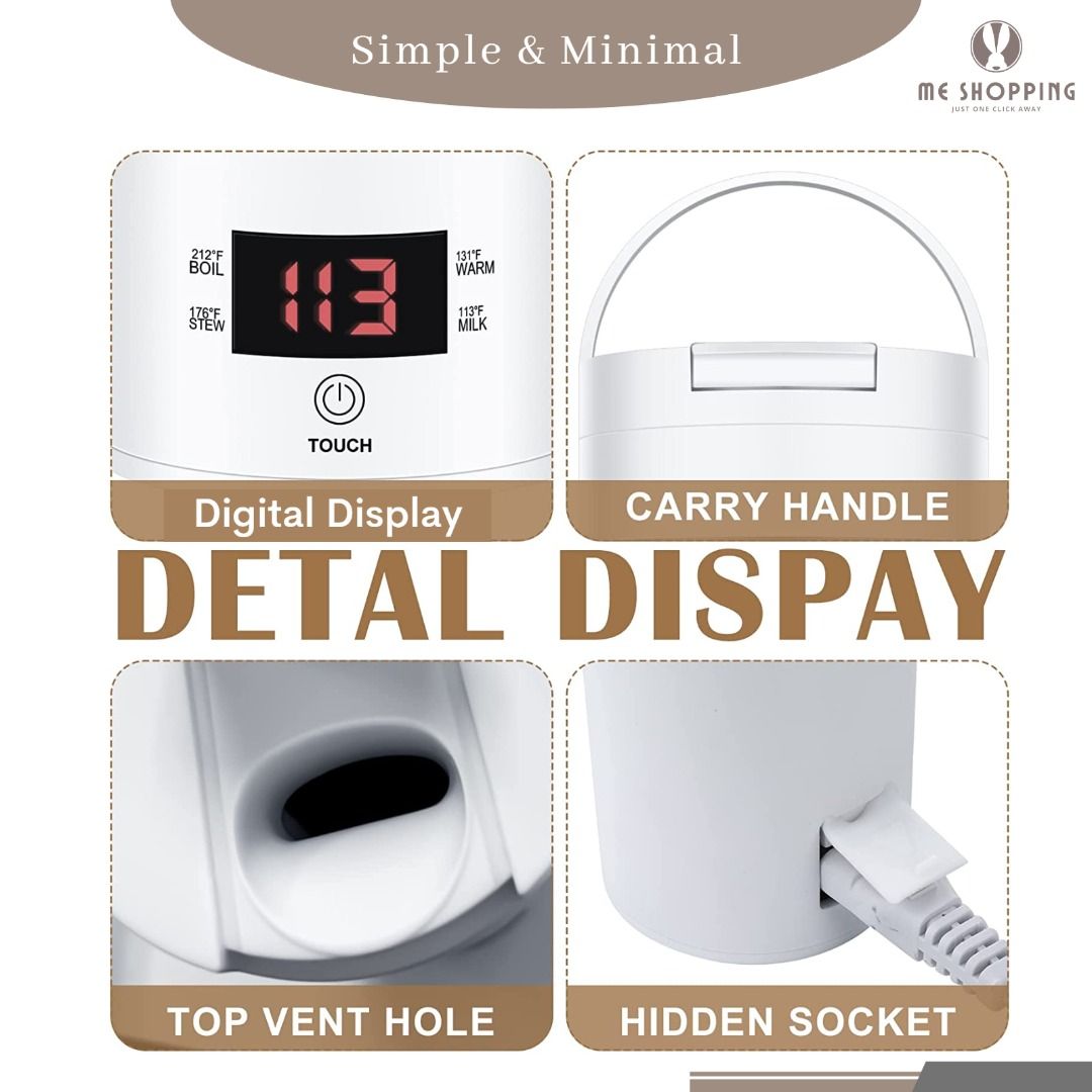 SG Plug Travel bottle Kettle Electric Small Stainless Steel Portable ...