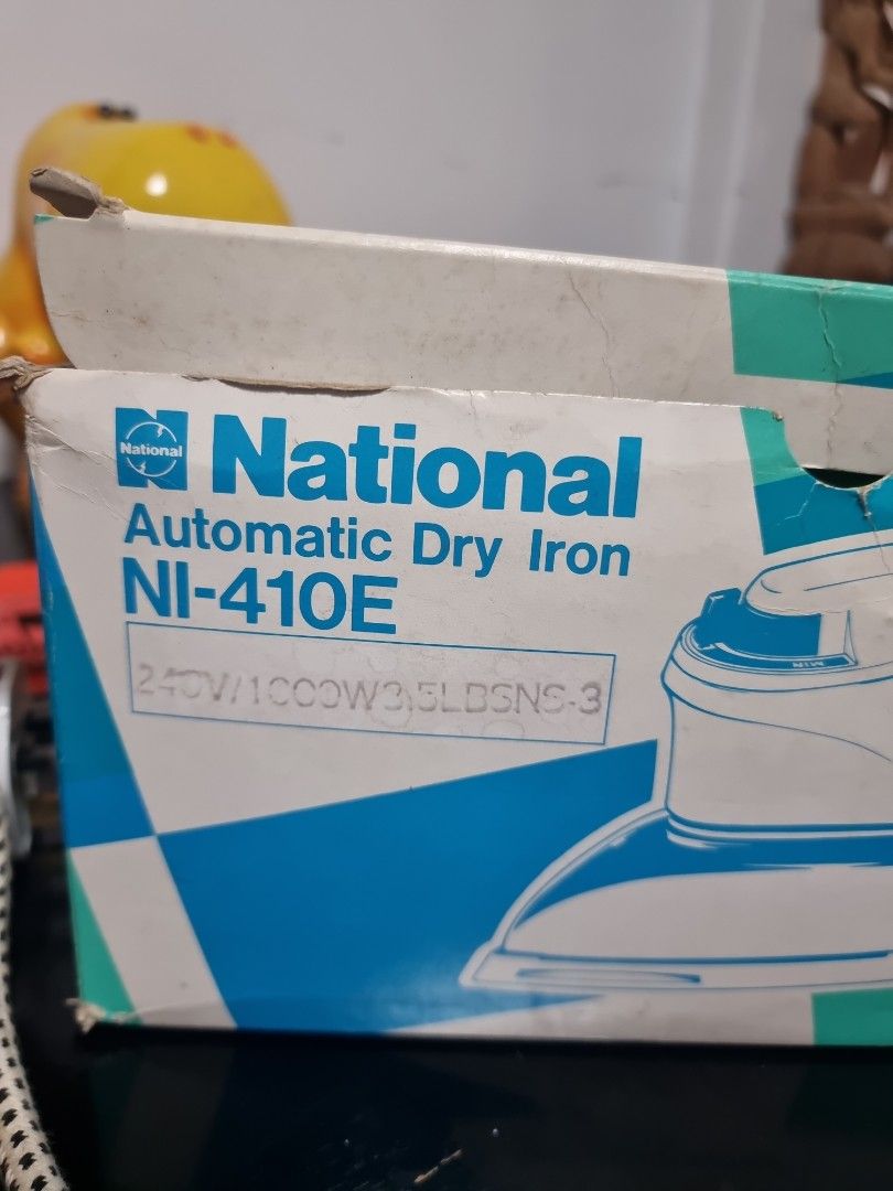 Retro vintage national dry iron, TV & Home Appliances, Irons & Steamers ...