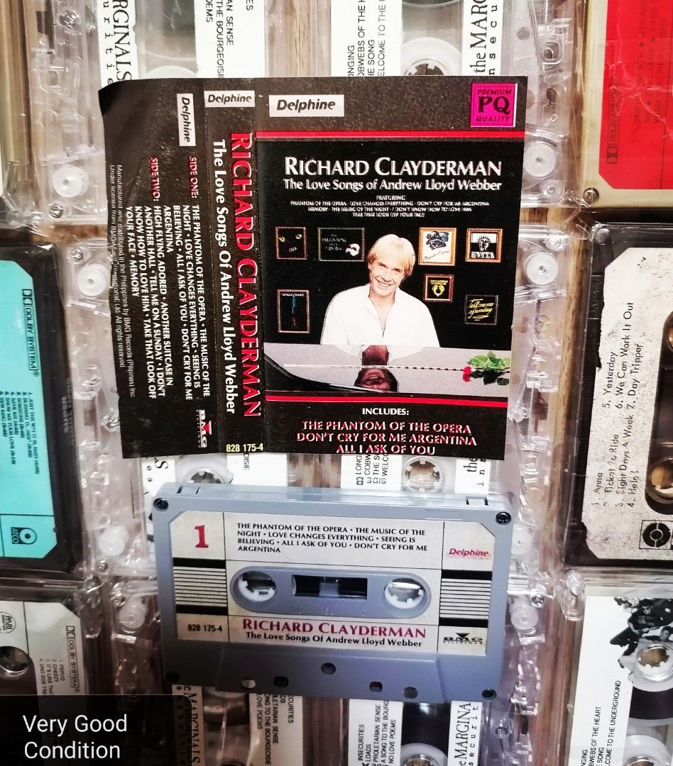 Richard Clayderman The Songs of Andrew Lloyd Webber Cassette Tape ...