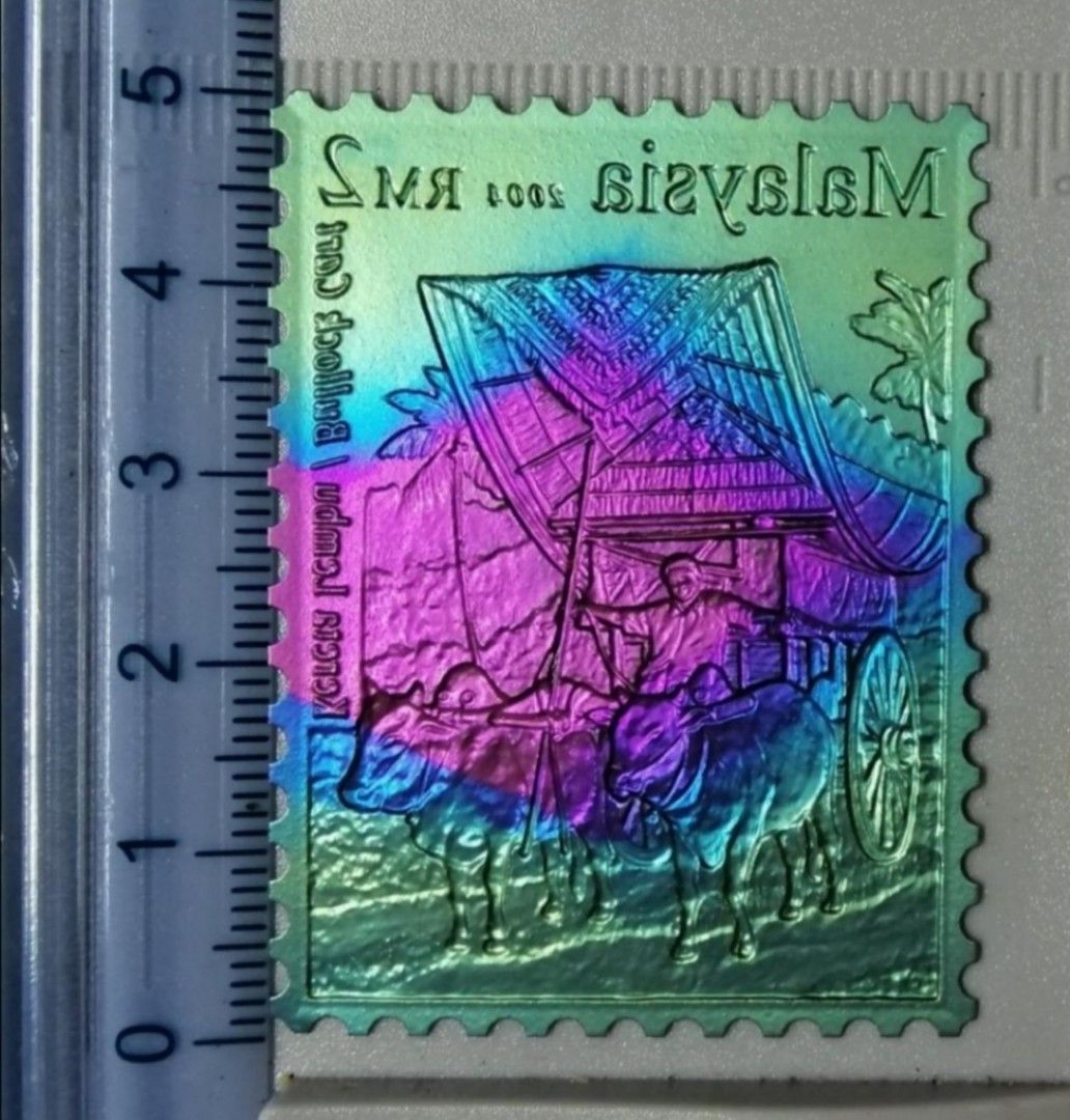 RM2 NIOBIUM STAMPS MALAYSIA 2004 " KERETA LEMBU / BULLOCK CART " ( GOOD FOR REFERENCE ...