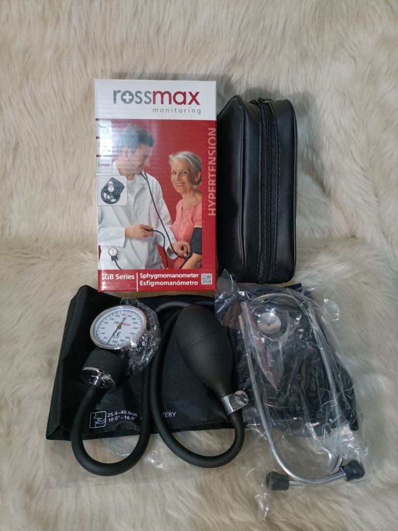 Rossmax Sphygmomanometer With Stethoscope, Health & Nutrition, Health Monitors & Weighing Scales ...
