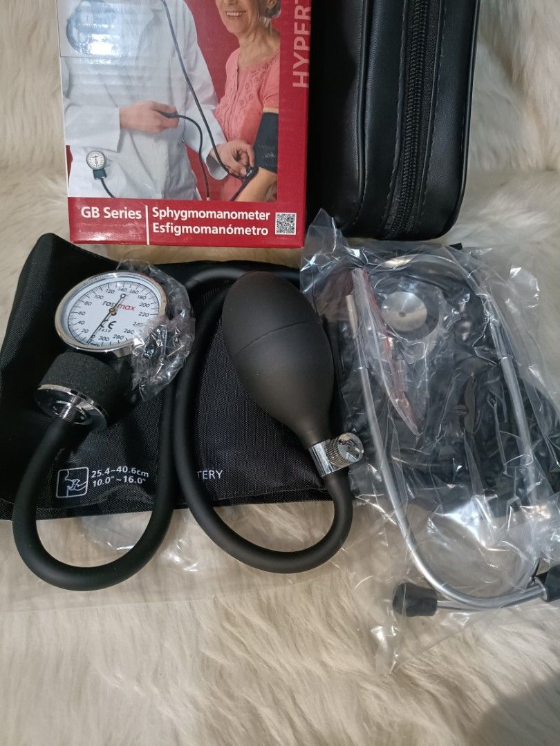 Rossmax Sphygmomanometer With Stethoscope, Health & Nutrition, Health Monitors & Weighing Scales ...