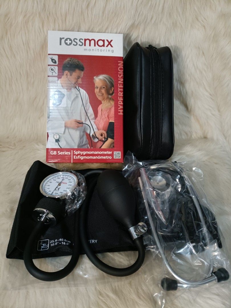 Rossmax Sphygmomanometer With Stethoscope, Health & Nutrition, Health Monitors & Weighing Scales ...