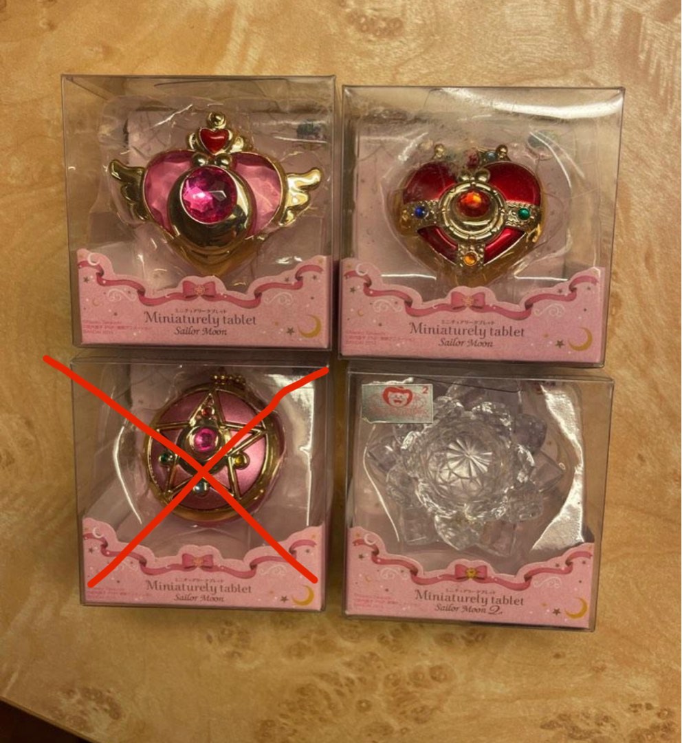 Sailor Moon miniaturely tablet series (3 Left), Hobbies & Toys, Toys ...