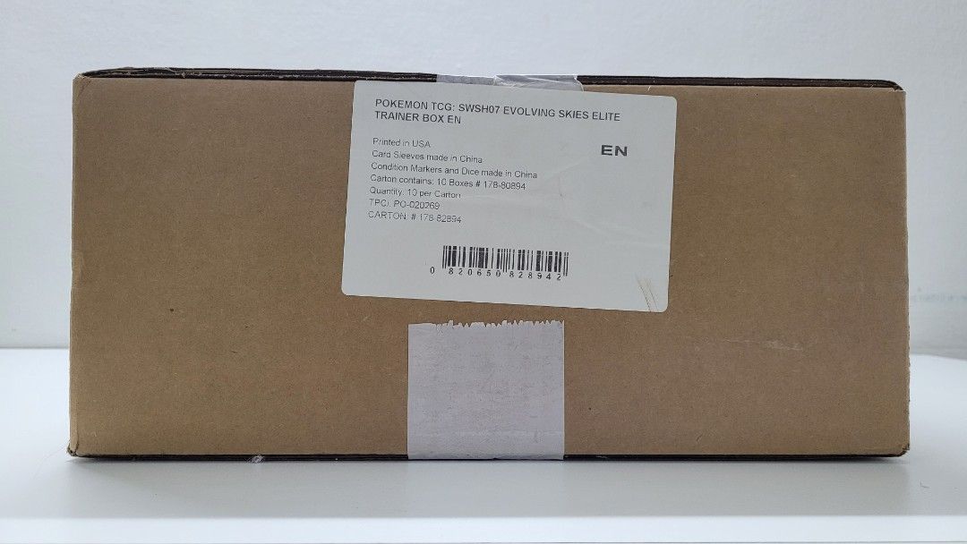 Sealed Case Evolving Skies Elite Trainer Box Evolving Skies ETB Pokemon ...