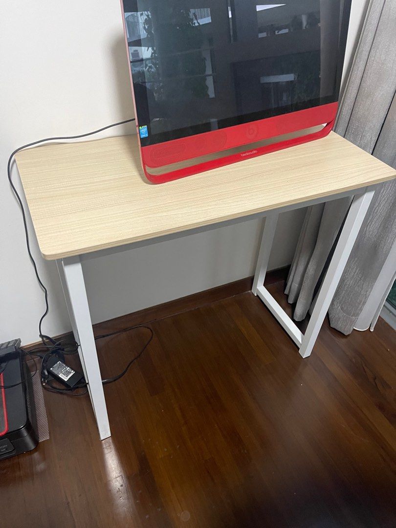 Small computer table, Furniture & Home Living, Furniture, Tables & Sets ...