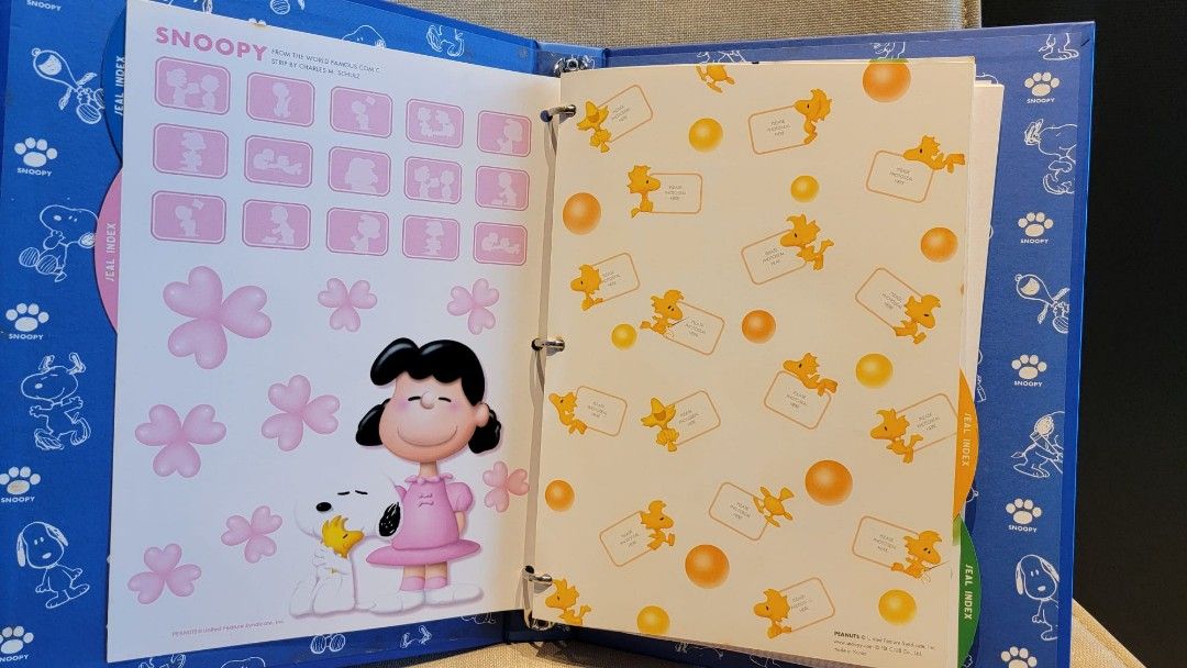 九十年代韓國製Snoopy File, 興趣及遊戲, 手作＆自家設計, 文具 - Carousell