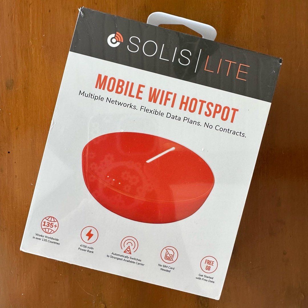 Solis Lite mobile wifi hotspot, Computers & Tech, Office & Business ...